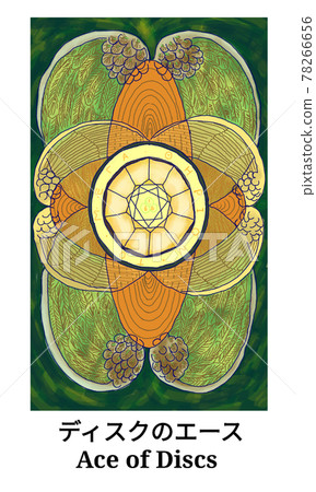 Thoth tarot disc ace - Stock Illustration [78266656] - PIXTA