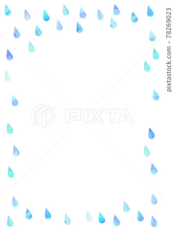 Illustration of raindrop decoration frame - Stock Illustration ...
