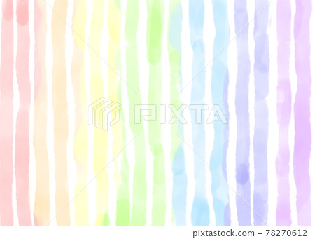 Rainbow striped watercolor background - Stock Illustration [78270612 ...