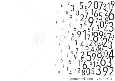 number, numeral, backdrop - Stock Illustration [78282394] - PIXTA