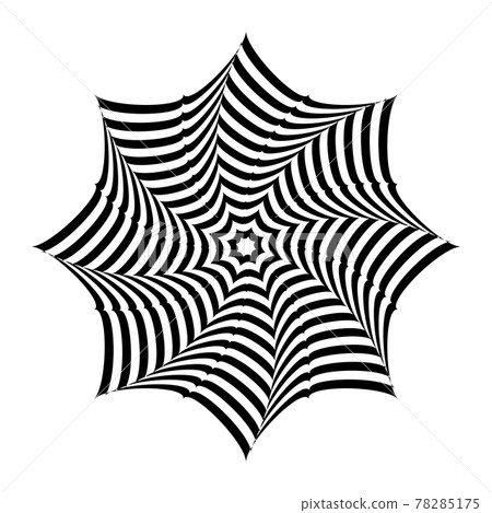 Op art design element. Twisting rotation movement. - Stock Illustration ...