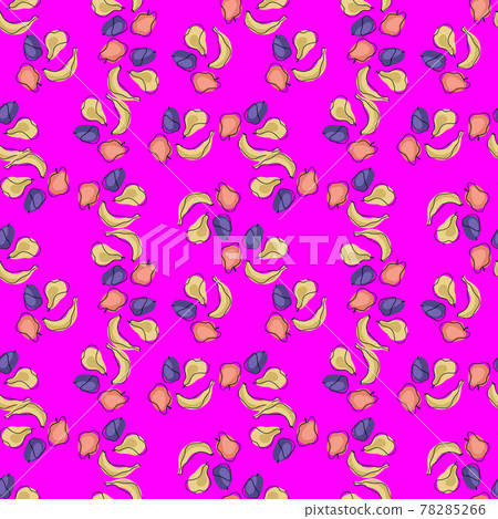 Abstract harvest summer seamless pattern with... - Stock Illustration ...