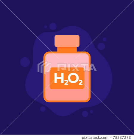 hydrogen peroxide bottle vector icon - Stock Illustration [78287278 ...