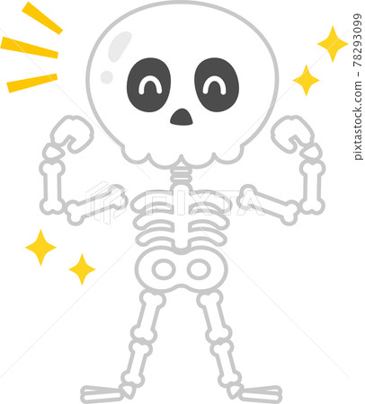 Healthy bones, skeleton characters - Stock Illustration [78293099] - PIXTA