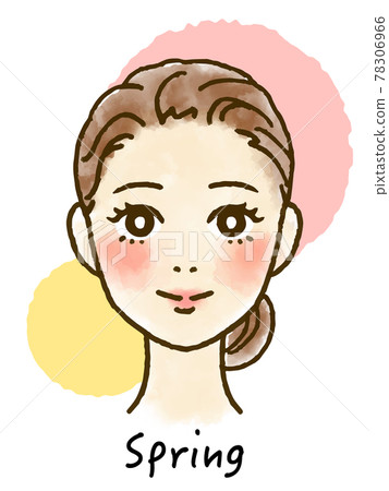 Female illustration of Yebe spring (spring)... - Stock Illustration ...