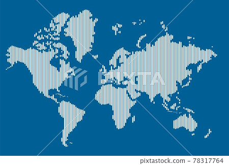 Simplicity modern abstract geometry world map. - Stock Illustration ...