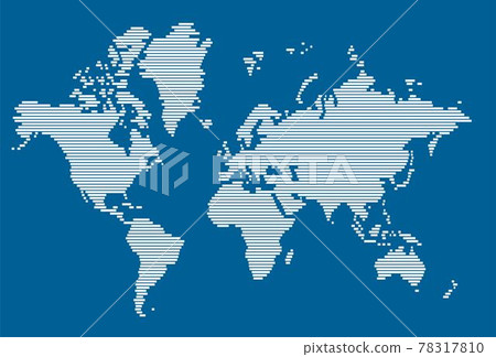 Simplicity modern abstract geometry world map. - Stock Illustration ...