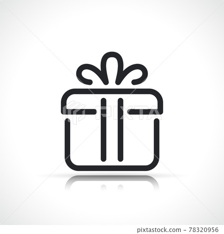 gift box thin line icon - Stock Illustration [78320956] - PIXTA