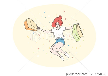 Success, shopping, purchase, joy concept - Stock Illustration [78325832 ...