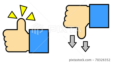 Illustrations that express good and bad with... - Stock Illustration ...