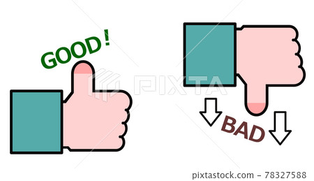 Illustration that expresses good and bad with... - Stock Illustration ...