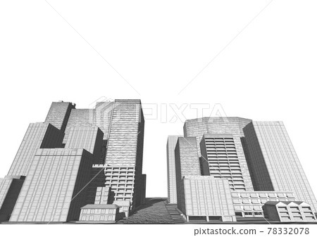 Buildings, cities, cityscapes, monochrome,... - Stock Illustration ...