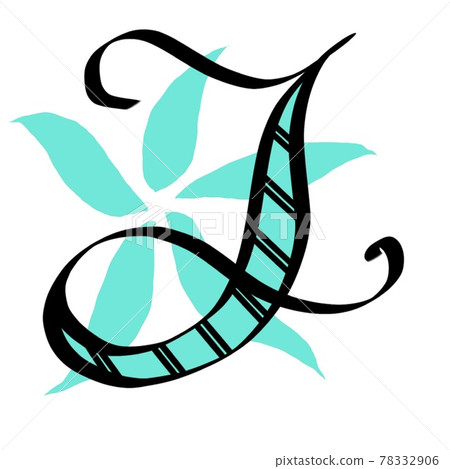 Flower alphabet J of design letters - Stock Illustration [78332906] - PIXTA