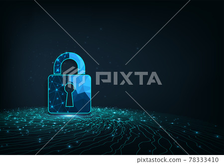 Network protection and Cyber security concept... - Stock Illustration ...
