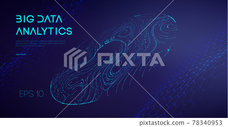 Abstract Big Data Flow Background. Software... - Stock Illustration ...