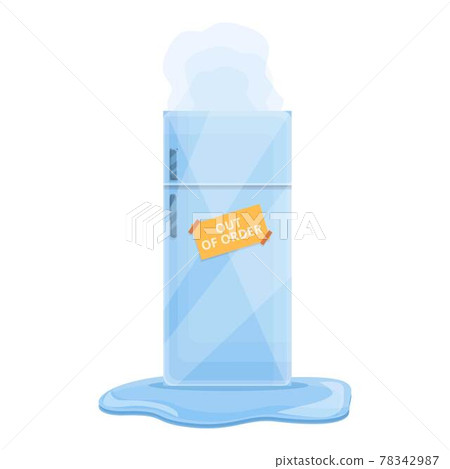 Fridge refrigerator repair icon, cartoon style - Stock Illustration ...