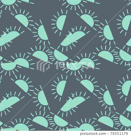 Scandinavian seamless pattern with random...-插圖素材 [78351179] - PIXTA圖庫