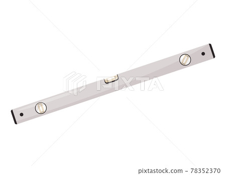 Metal level tool for repair. Isolated on white... - Stock Illustration ...