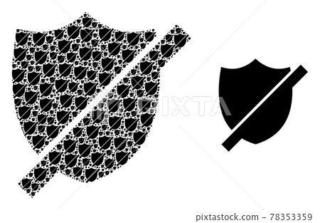 Stop Shield Composition of Stop Shield Icons... - Stock Illustration ...
