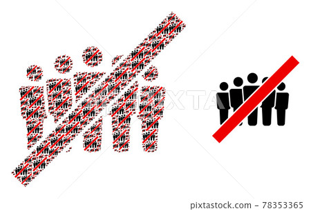 Stop People Crowd Composition of Stop People... - Stock Illustration ...