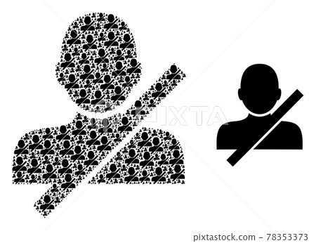 Restricted User Mosaic of Restricted User Items... - Stock Illustration ...