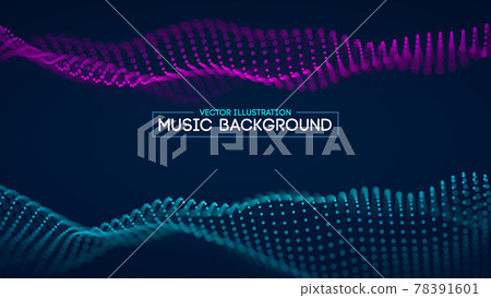 Music Background Blue abstract futuristic... - Stock Illustration ...