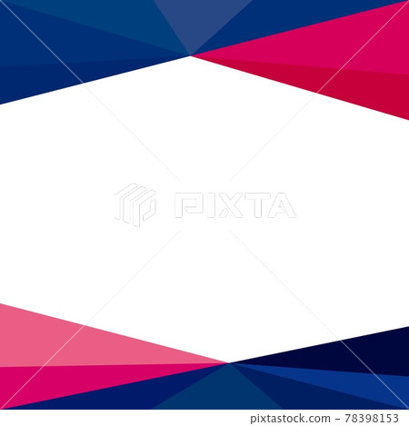 Geometric pattern frame triangle white space - Stock Illustration ...