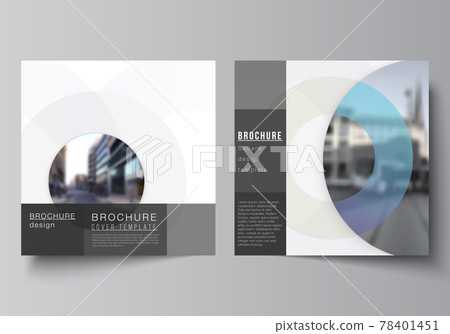 Vector layout of two square format covers...-插圖素材 [78401451] - PIXTA圖庫
