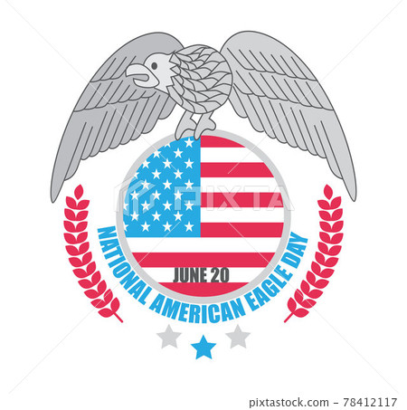 American Eagle Day concept vector. June 20th is... - Stock Illustration ...