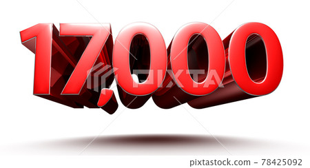 Numbers 17000. - Stock Illustration [78425092] - PIXTA