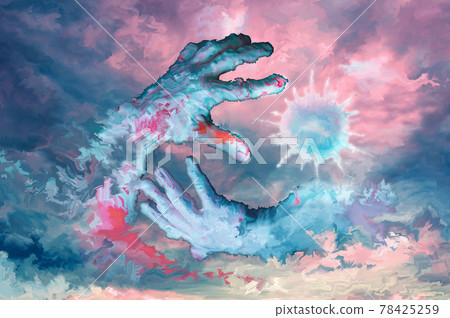 Hand Surrealism Art Storm