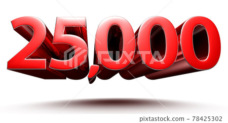 number 25000. - Stock Illustration [78425302] - PIXTA