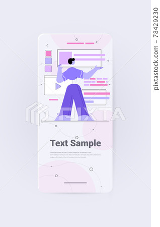 man developer creating mobile website ui web... - Stock Illustration ...