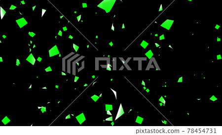 Confetti Green Particle Size Medium Black... - Stock Illustration ...