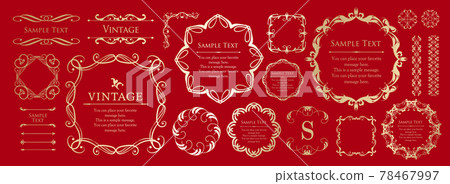 Elegant frame design set - Stock Illustration [78467997] - PIXTA