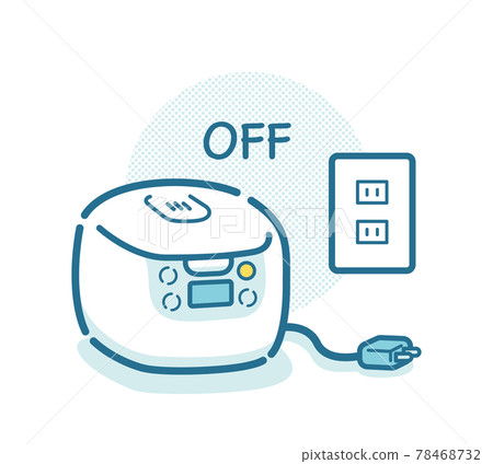 Rice cooker power supply - Stock Illustration [78468732] - PIXTA