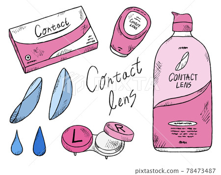 Handwritten illustration image of contacts and... - Stock Illustration ...