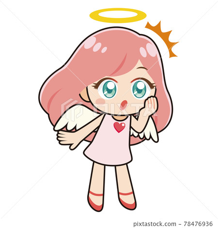 Surprised angel - Stock Illustration [78476936] - PIXTA