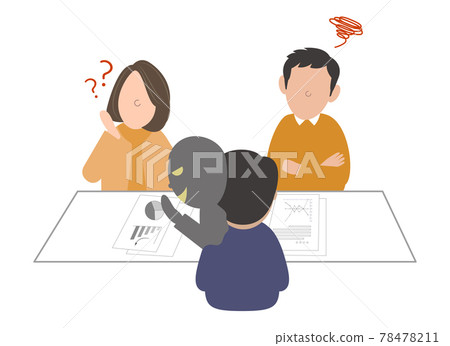 counter, person, husband and wife - Stock Illustration [78478211] - PIXTA