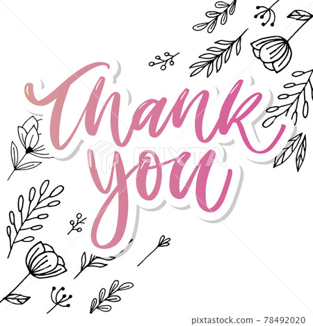 thank you Slogan print for textile t-shirt vector. - Stock Illustration ...