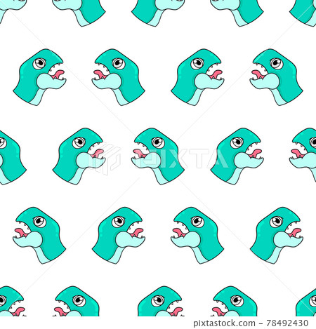 lizard wild head seamless repeat pattern.... - Stock Illustration ...