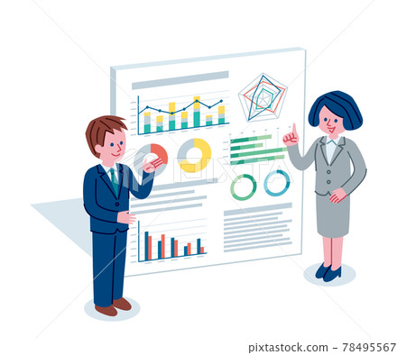 business, graphing, vector - Stock Illustration [78495567] - PIXTA