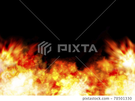Explosion flame background frame graphic... - Stock Illustration ...