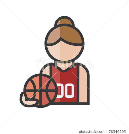 Basketball Symbol Girl
