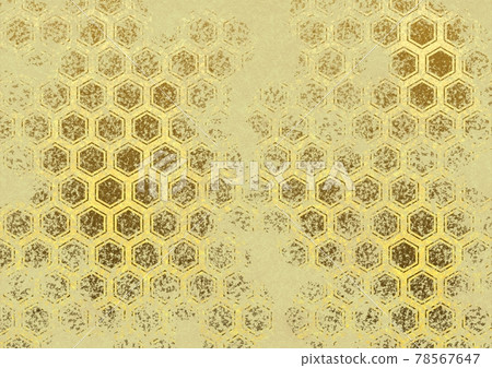 Japanese paper texture with old golden... - Stock Illustration ...