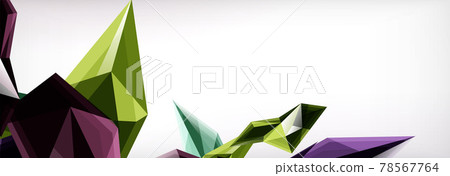 Vector 3d triangles and pyramids abstract... - Stock Illustration ...