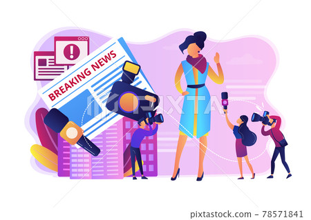Yellow press concept vector illustration - Stock Illustration [78571841 ...
