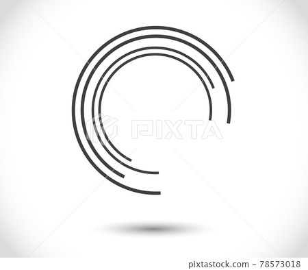 Abstract Lines in Circle Form, Design element,... - Stock Illustration ...