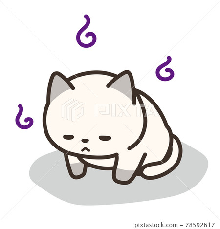 A mentally ill cat, a dull cat - Stock Illustration [78592617] - PIXTA