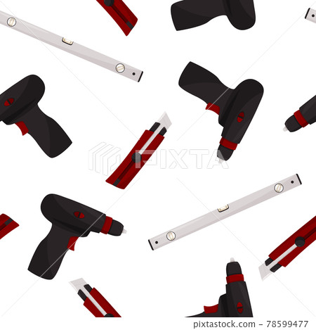 Tools vector background. Realistic repair... - Stock Illustration ...
